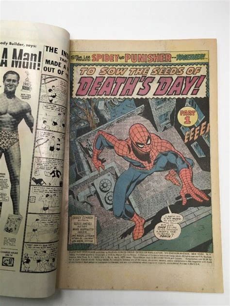 Giant Size Spider Man And The Punisher 4 1975 Marvel 3rd Punisher