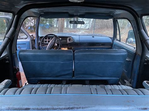 1978 Ramcharger Front Bench In Blue Vinyl Dodge RamCharger Central
