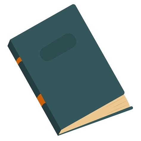 Libro cerrado azul ilustración para el tema de la educación elemento