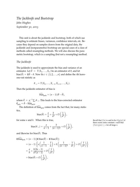boostrap statistic pdf bootstrapping statistics resampling statistics