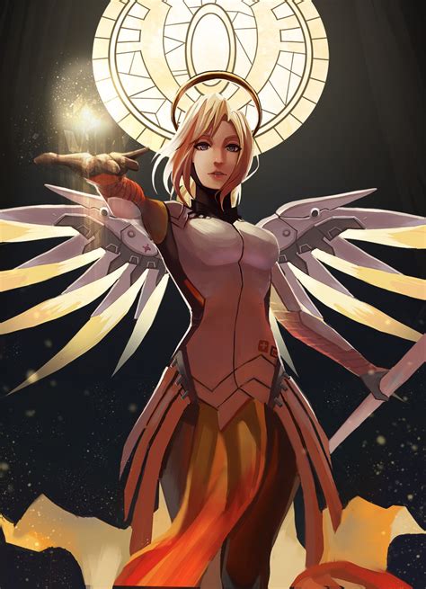 Mercy Overwatch And More Drawn By Llxhh Danbooru