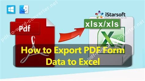 How To Export PDF Form Data To Excel YouTube
