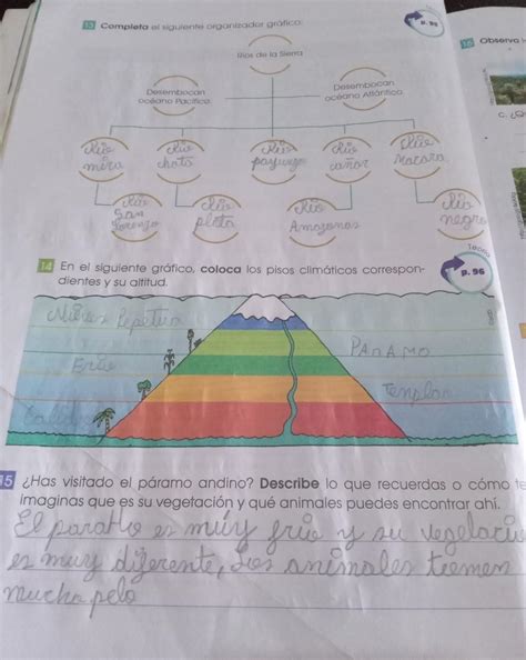 13 Completa el siguiente organizador gráfico Ríos de la