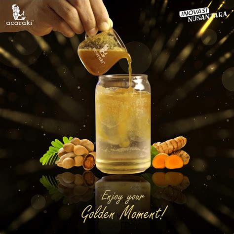 Jual Acaraki Golden Sparkling Jamu Kunyit Asam Dengan Soda Shopee