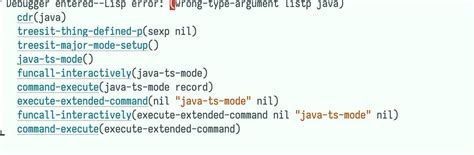 emacs30 java ts mode 报错 emacs general emacs china