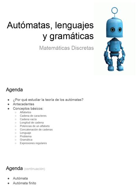 10 autómatas pdf lenguaje de programación cadena informática