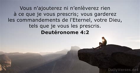 18 mars 2023 Verset Biblique du Jour Deutéronome 4 2 DailyVerses net