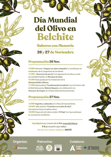 BELCHITE Actividades del Día Mundial del Olivo