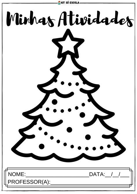 Capas Minhas Atividades Natal Para Colorir S Escola
