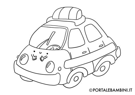 Auto Della Polizia Da Colorare Portalebambini It