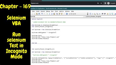 Selenium VBA How Do I Run Selenium Test In Incognito Mode YouTube