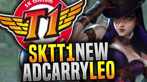 SKT T1 New ADC Leo Plays Caitlyn Vs Bang Ezreal SKT T1 New ADC LEO