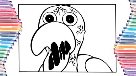 Opila Bird Jumpscare Сoloring Page Garten of Banban 2 Tobu