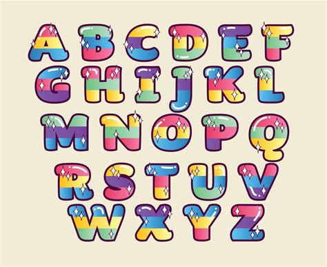 Vectores Plantillas De Letras De Dibujos Animados Ai Png Svg The Best