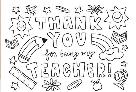 22 Cute Teacher Appreciation Coloring Pages And Cards Artofit