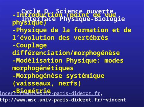 PPT Introduction Point De Vue Physique Physique De La Formation