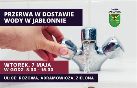 Modernizacja Sieci Wodoci Gowej W Jab Onnie Planowane Przerwy W