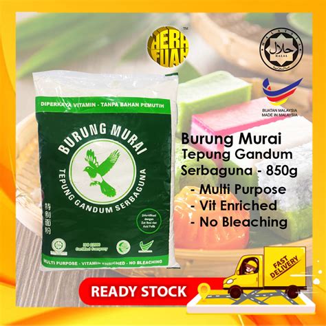 Burung Murai Tepung Gandum Serbaguna 850g Enriched Shopee Malaysia