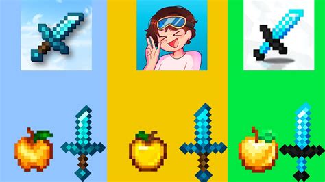 PROBE LOS MEJORES TEXTURES PACKS ESPADA CORTA DE MINECRAFT YouTube