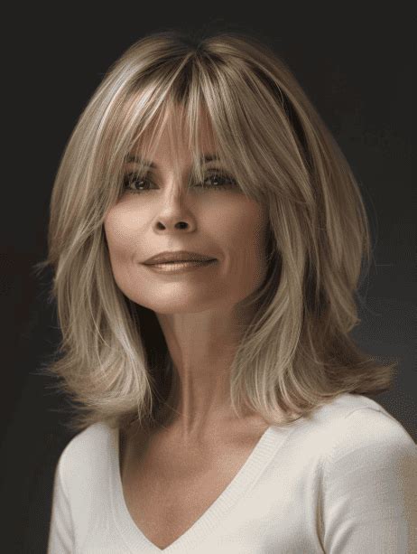 26 Youthful Hairstyles For Women Over 50 In 2024 Bangs With Medium