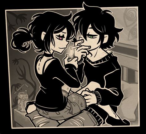 Rule 34 Andrew Graves Ashley Graves Bedroom Eyes Black Hair Brother And Sister Cigarette
