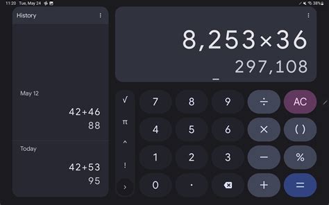Check Out How The New Google Calculator Tablet Ui Adds Up
