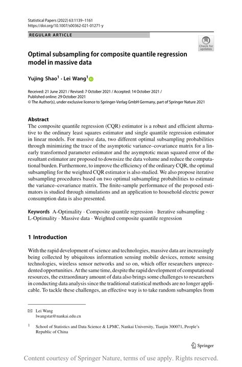 optimal subsampling for composite quantile regression model in massive data