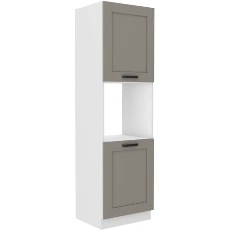 Meble kuchenne zestaw narożny LUNA CLAY GREY BIAŁY kuchnia szafki