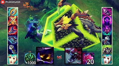 Ap Veigar Vs Hp Cho Gath Full Build Fight Level V