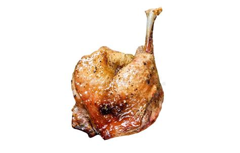 Carne De Aves De Corral Cocida Con Patos Fritos Confitados Aislado En
