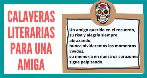 Calaveras Literarias Para Un Amigo Rimas Que Honran La Amistad