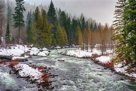 Wenatchee River In Winter Photograph By Richard Leighton Fine Art America