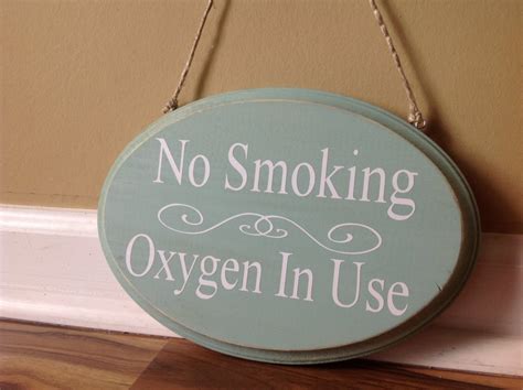 No Smoking Oxygen In Use Svg