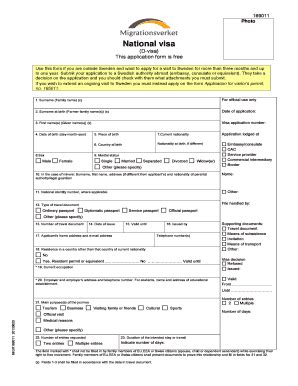 National Visa D Visa Application For A Resident Permit To Visit