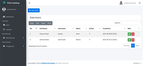 source code aplikasi pos penjualan barang kasir dengan php and mysql