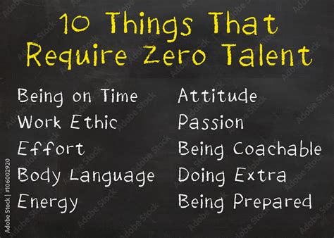 10 Things That Require Zero Talent Illustration Stock Adobe Stock