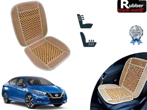 Cubre Respaldo Beige Asiento Bolitas Nissan Versa Meses Sin