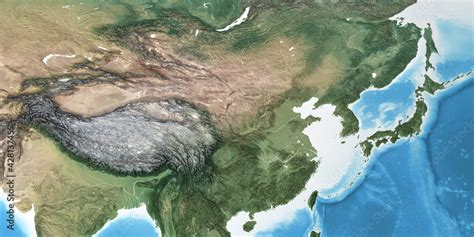 Physical Geography Of Asia Map