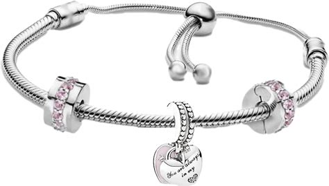 belinia prestige brazalete estilo Pulsera con dijes de corazón