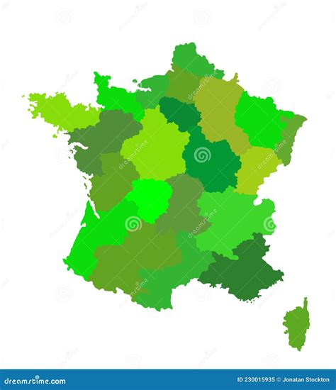 Editable Blank Vector Map Of France Vector Silhouette Illustration