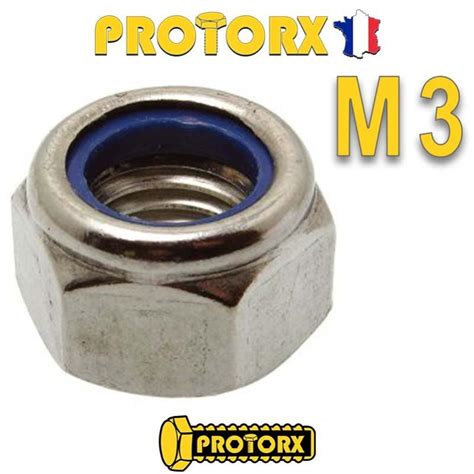 Ecrou Hexagonal Indesserrable Hi M X Pcs Autobloquant Frein