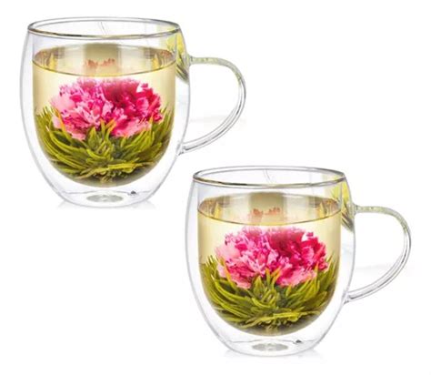 Tazas De Vidrio Doble Pared C Asa T Caf Ml Clicshop Cuotas