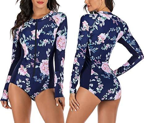 Cooliz Trajes De Ba O Para Mujer Completos Mangas Largas Ba Ador