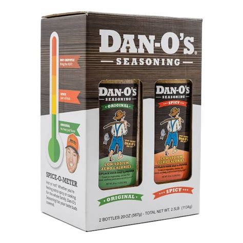 DAN O S Dan O S Large 2 Bottle Combo Original Spicy Seasoning DOS20