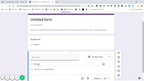 Google Forms Add Questions YouTube