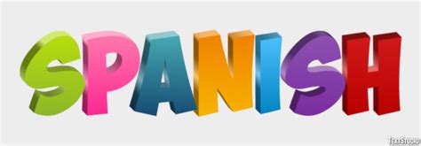 Spanish Text Effect And Logo Design Word