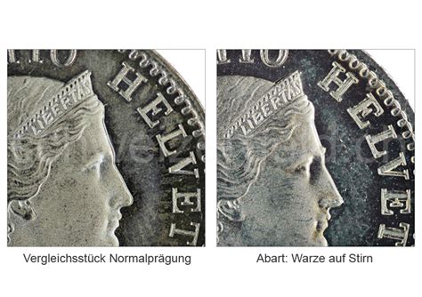 Schweizer Geld Johannes M Ller Abarten Fehlpr Gungen Rappen