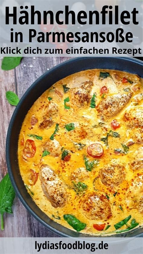 Hähnchenfilet in cremiger Frischkäse Parmesan Soße Rezept