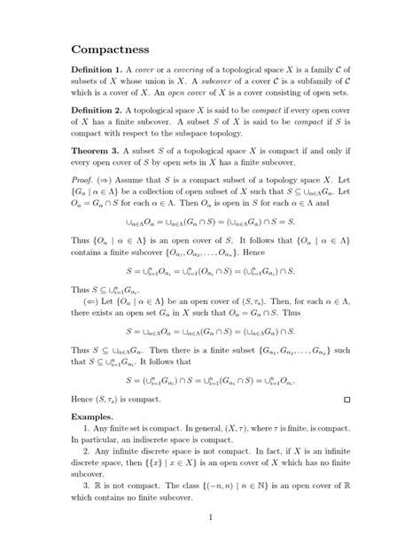 an in depth exploration of compactness and total boundedness in metric spaces pdf compact