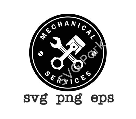 Garage Mechanical Car Service Logo Svg Png Eps Vector Etsy